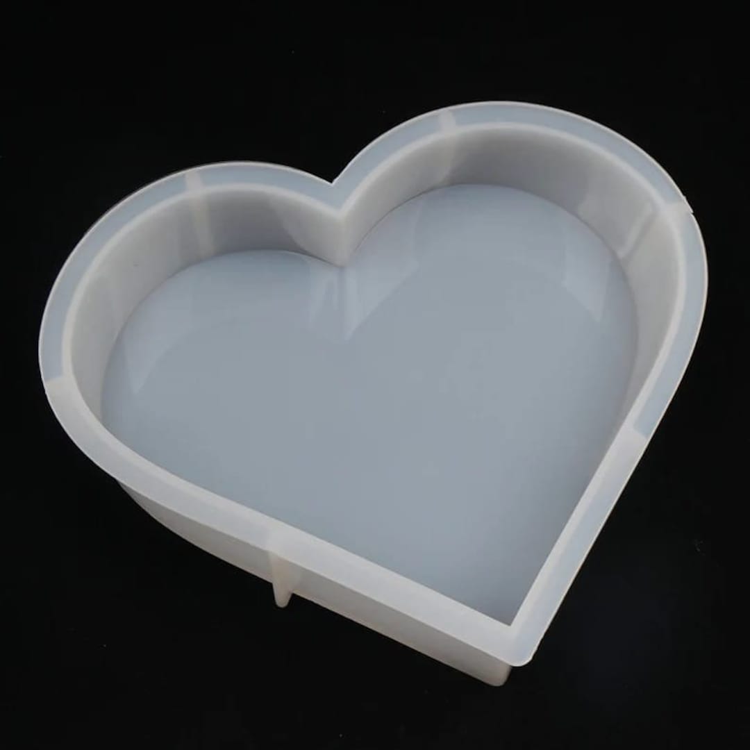 Large Deep Heart Resin Mould Deep Casting Mould Flower - Etsy