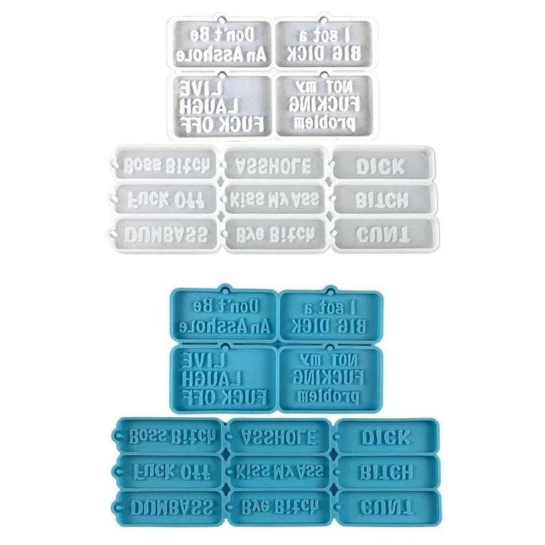 Silicone Mould to Make Swear Rude Words Resin Keychain - Etsy