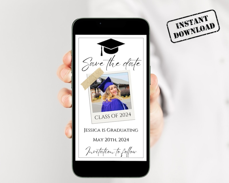 Save the Date Graduation Party, Graduation Party Invite Template ...
