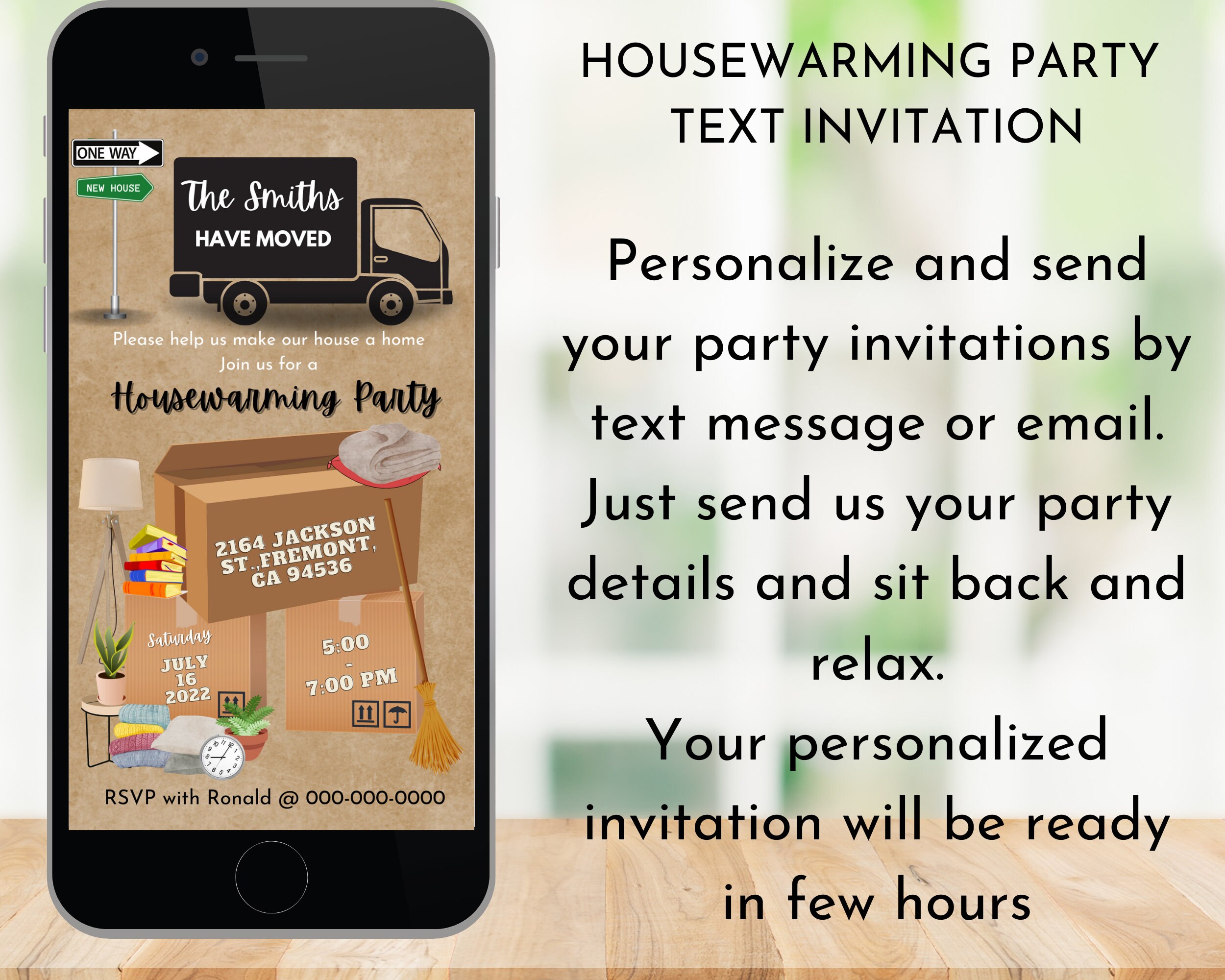 Housewarming Invitation, We Have Moved , Housewarming Party ,editable ...
