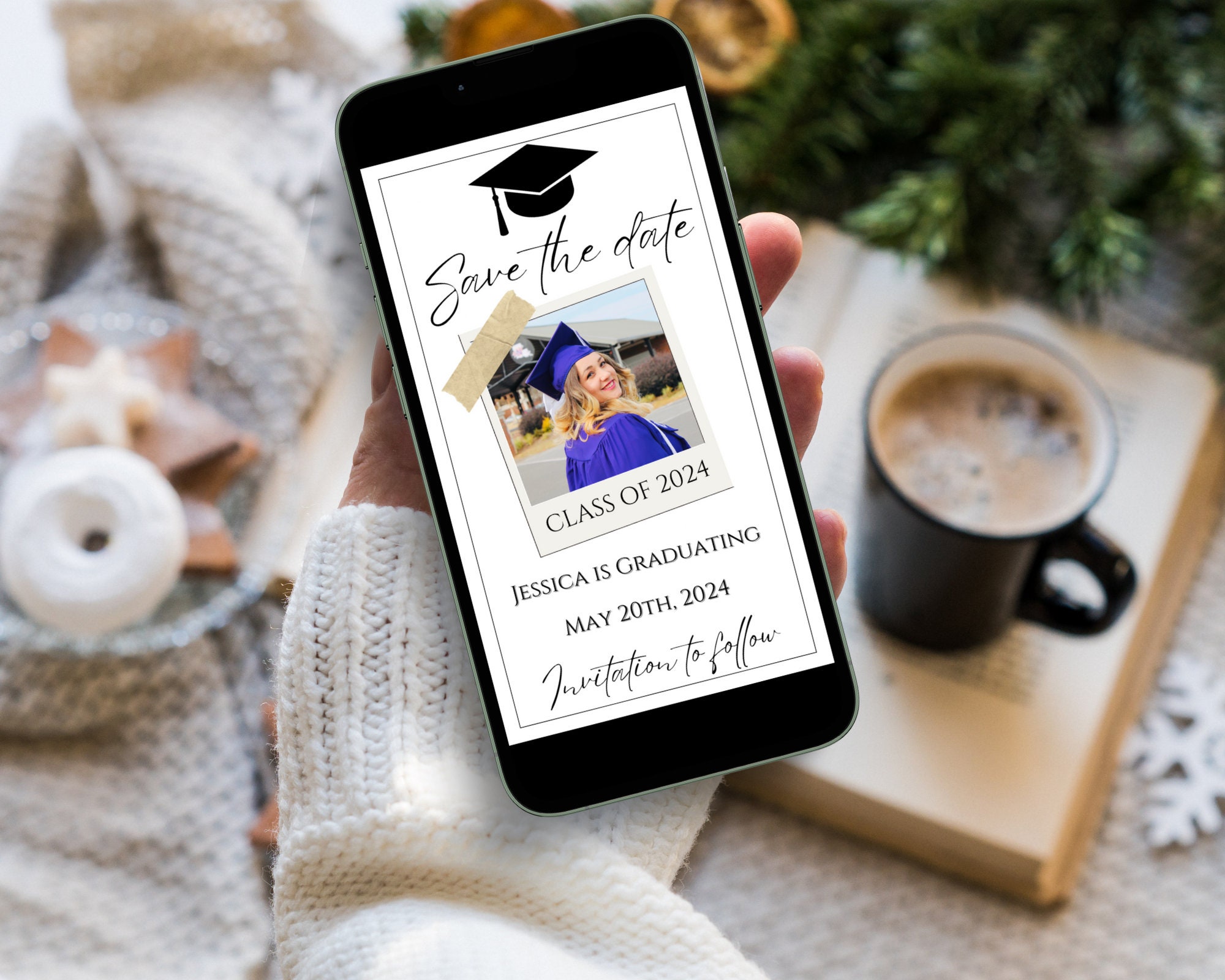 Save the Date Graduation Party, Graduation Party Invite Template ...
