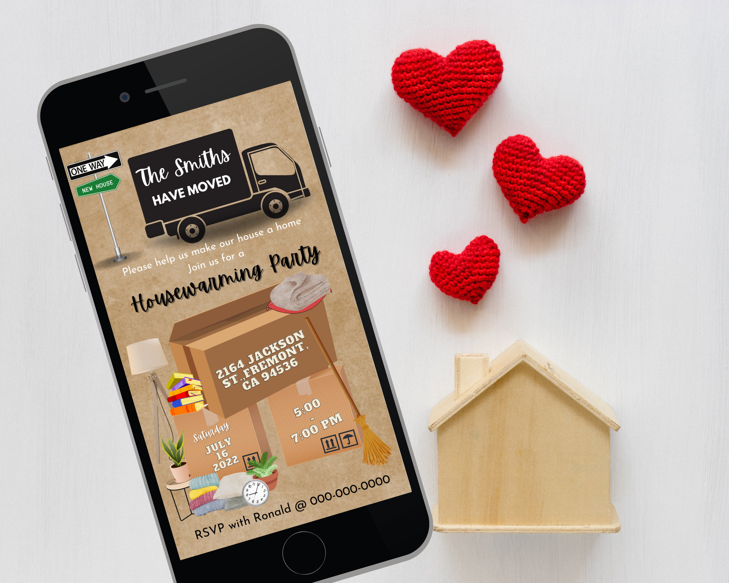 Housewarming Invitation, We Have Moved , Housewarming Party ,editable ...