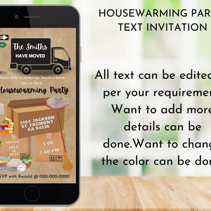 Housewarming Invitation, We Have Moved , Housewarming Party ,editable ...