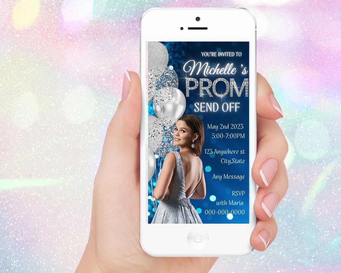 PROM Send off Invite Text, Prom Night Send off Party Text Invite ...