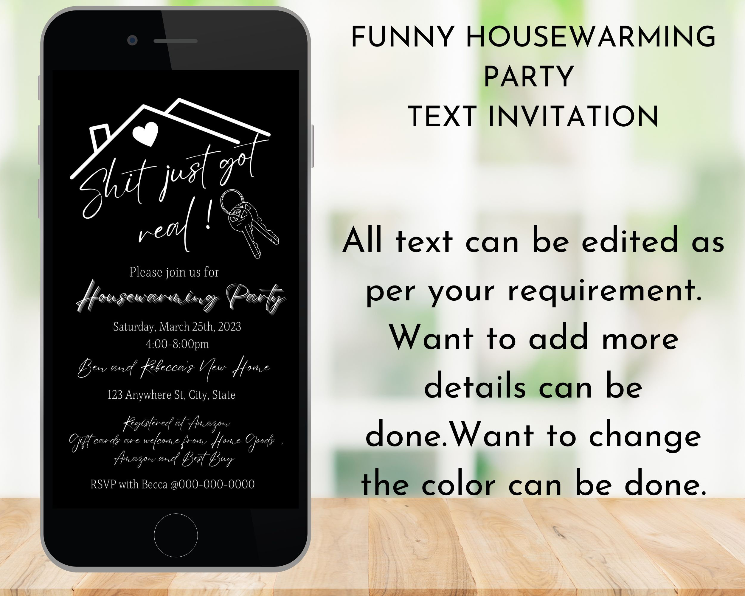 Funny House Warming Party Invitation Wording