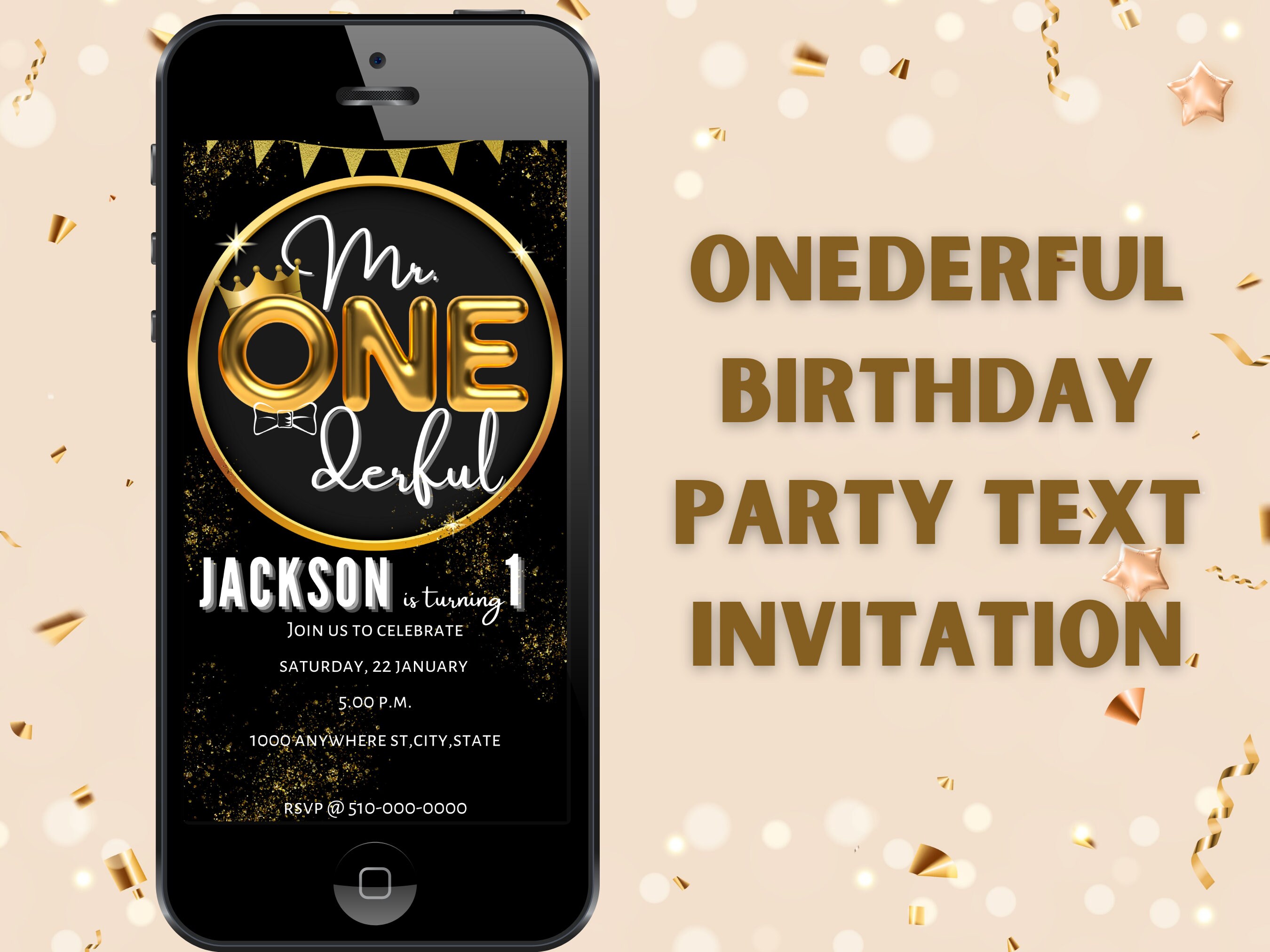 Paper & Party Supplies Paper Design & Templates ONEderful Birthday ...