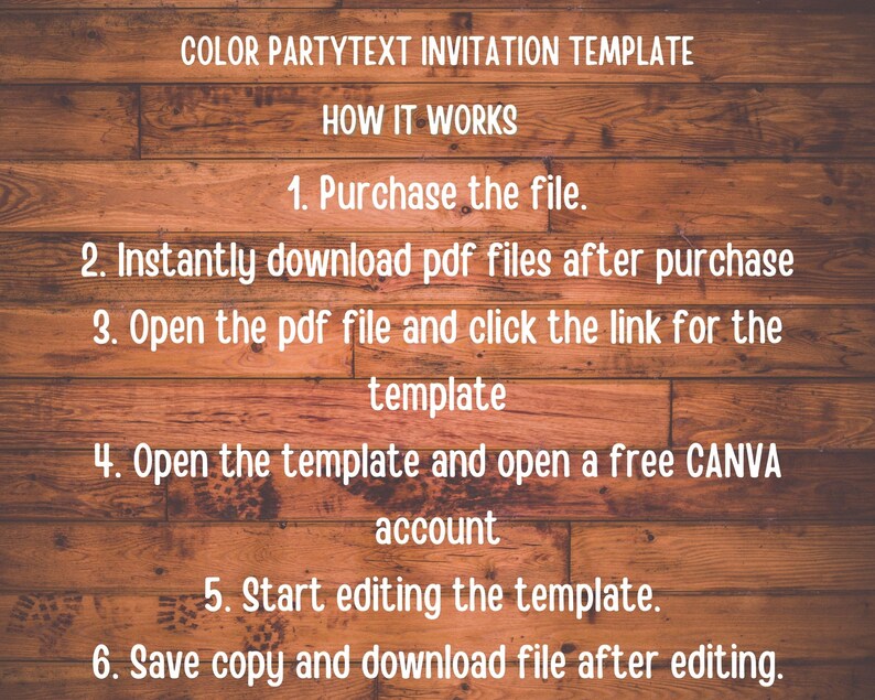 Color Party Invitation Editable Template Online Rainbow - Etsy