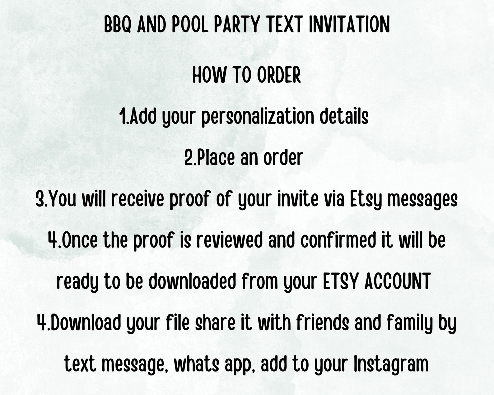 Editable BBQ Pool Party Invitation, BBQ Pool Birthday Party,backyard ...