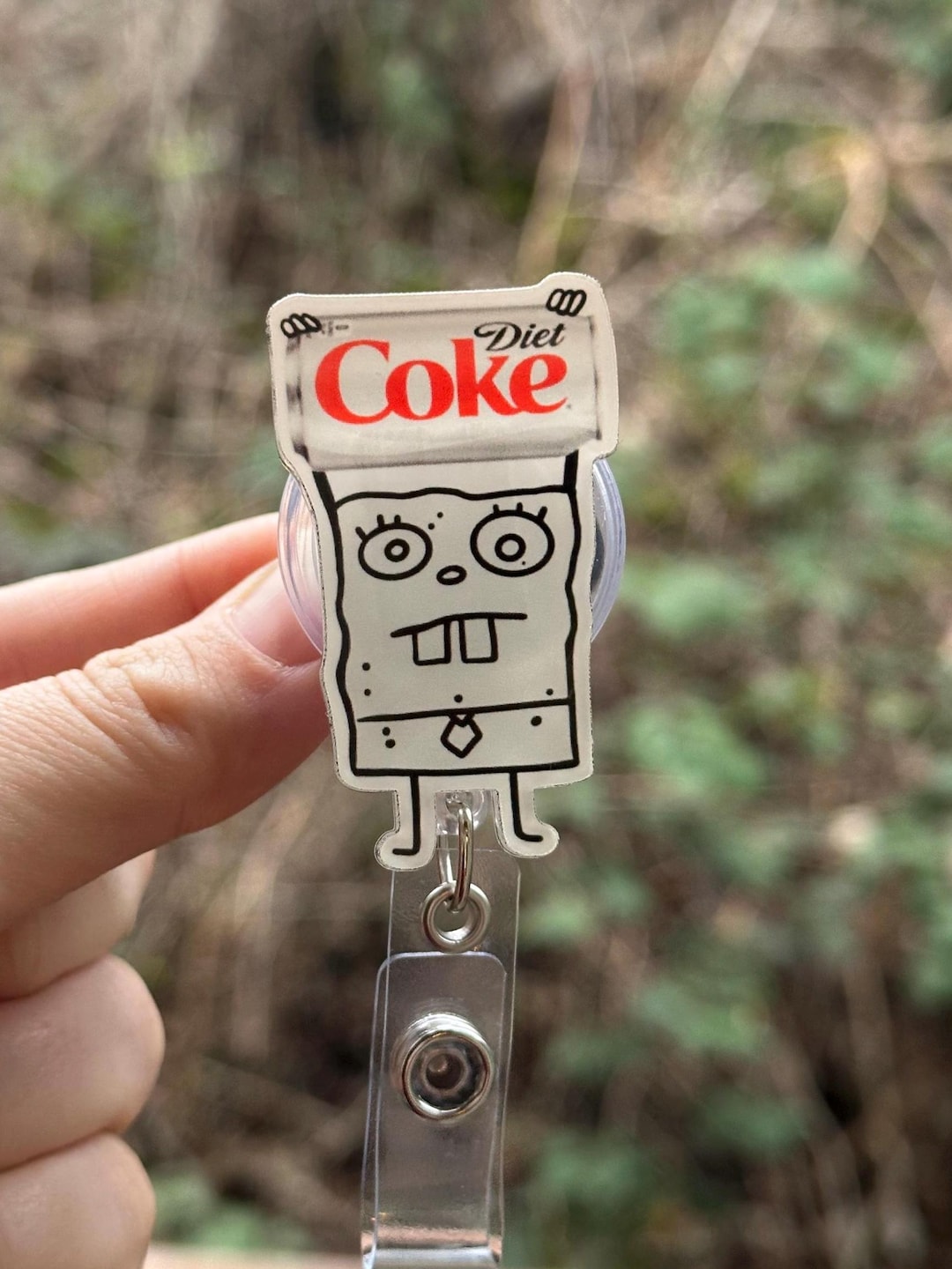 Cartoon Doodle With Diet Soda Badge Reel - Etsy