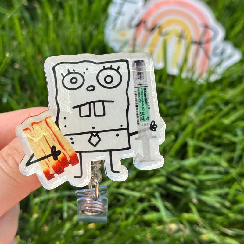 Spongebob Badge Reels Er - Etsy