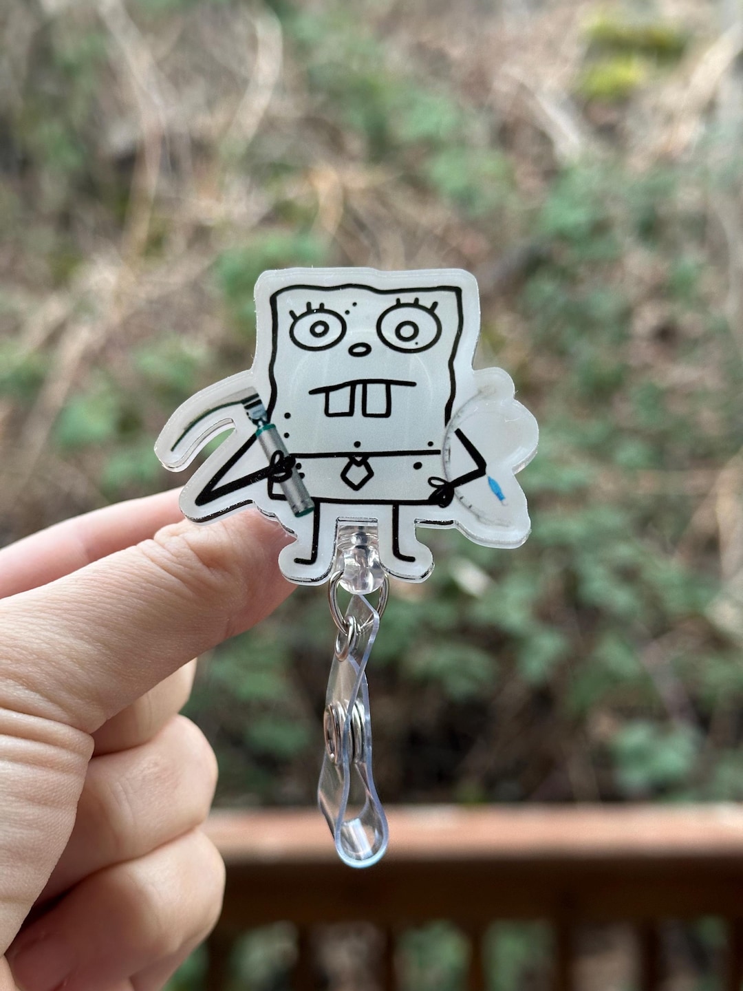 Doodle Bob Intubation- Medical Badge Reel, RN, MD, RT, Paramedic ...