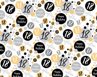 18th Wrapping Paper | Etsy UK