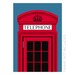 UK Telephone Box Art Print / Contemporary Wall Print / Abstract Poster ...