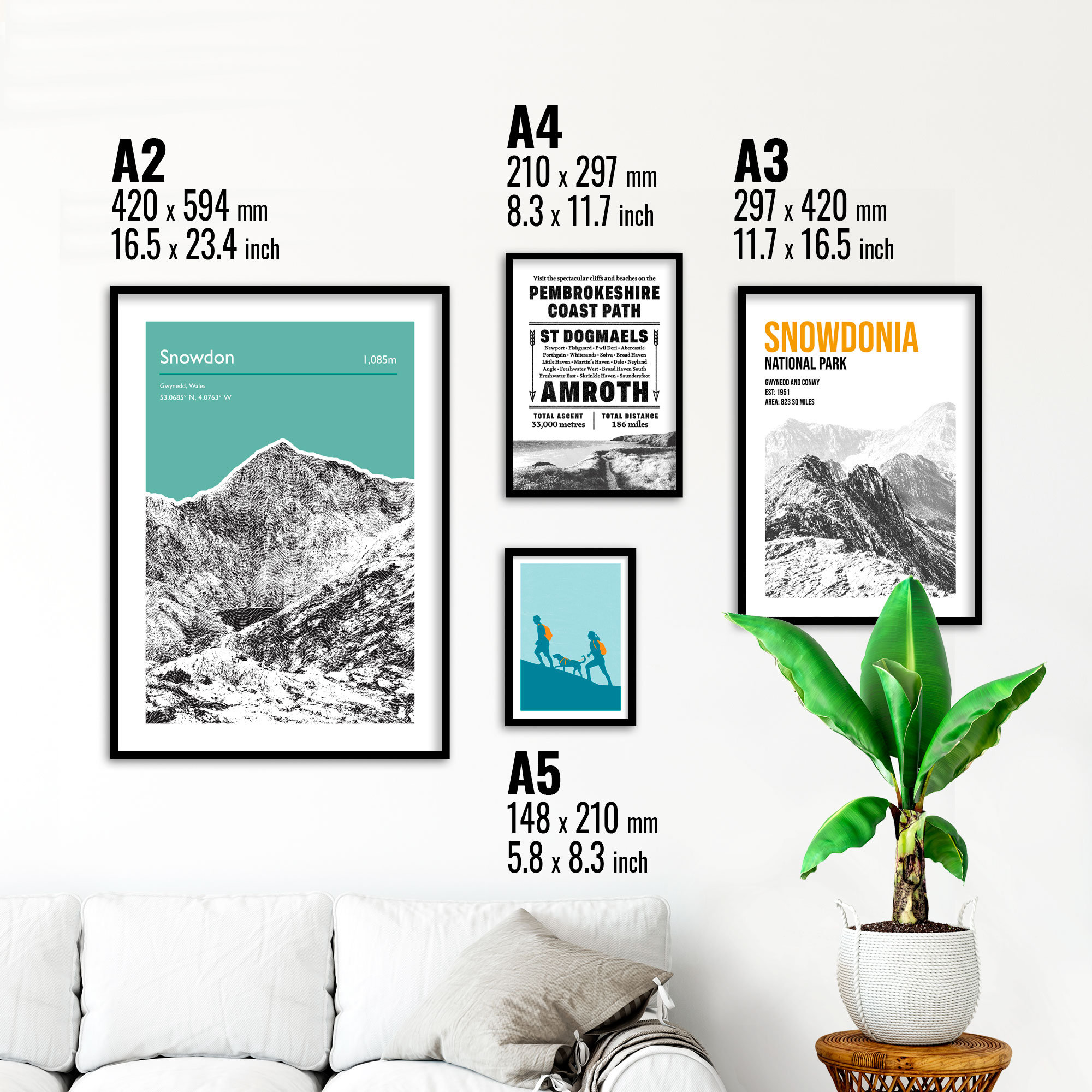 Snowdon Mountain/ Yr Wyddfa Art Print / Personalised Giclee Art Print ...