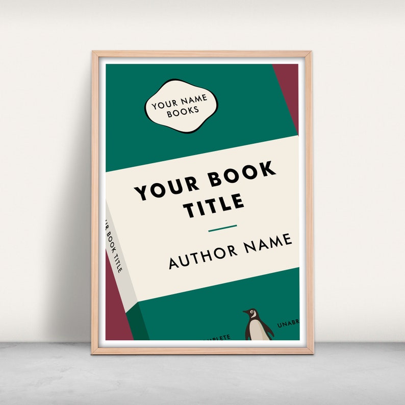 Book Cover Personalised Art Print / Custom Giclee Art Print / Book ...