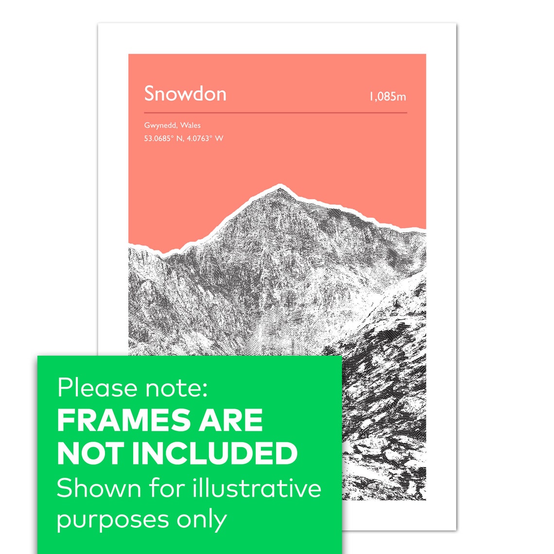Snowdon Mountain/ Yr Wyddfa Art Print / Personalised Giclee Art Print ...