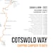 Cotswold Way Personalised Art Print: Custom National Trail Map Gift - Etsy