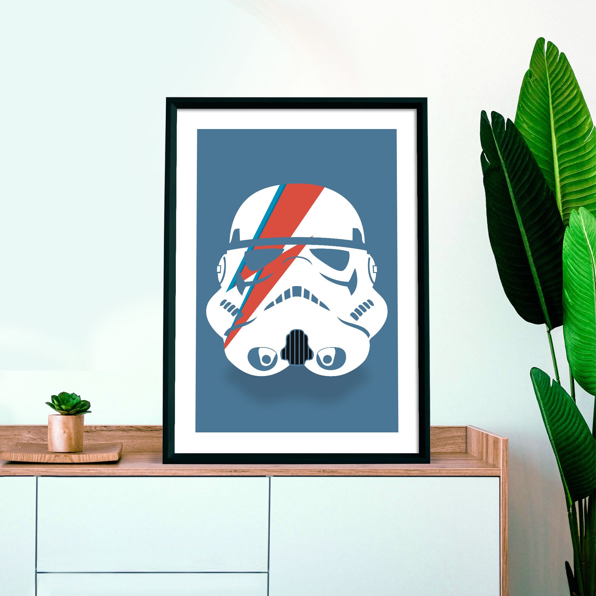 Ziggy Stardust Stormtrooper Helmet Art Print / Giclee Print / - Etsy