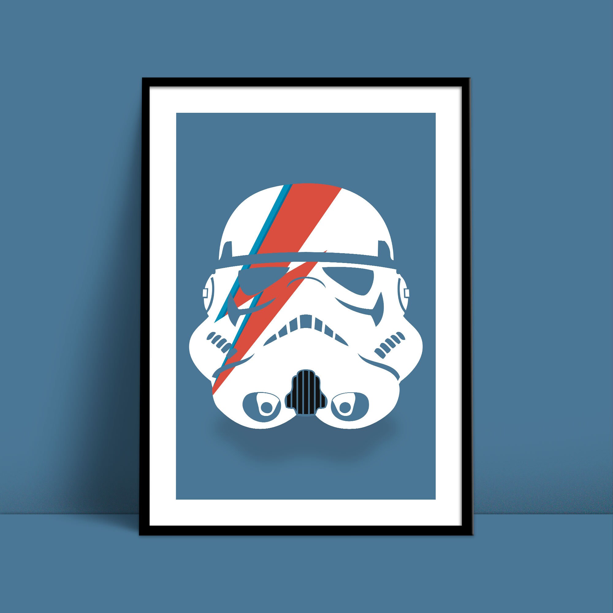 Ziggy Stardust Stormtrooper Helmet Art Print / Giclee Print / - Etsy