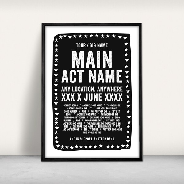 Gig Posters - Etsy UK