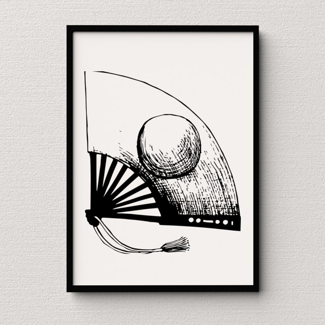Harisen Japanese Hand Fan Digital Download (svg • Dxf • Eps • Png ...