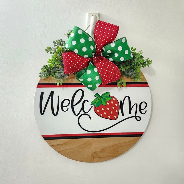 Strawberry Shortcake Wreath Sign - Etsy