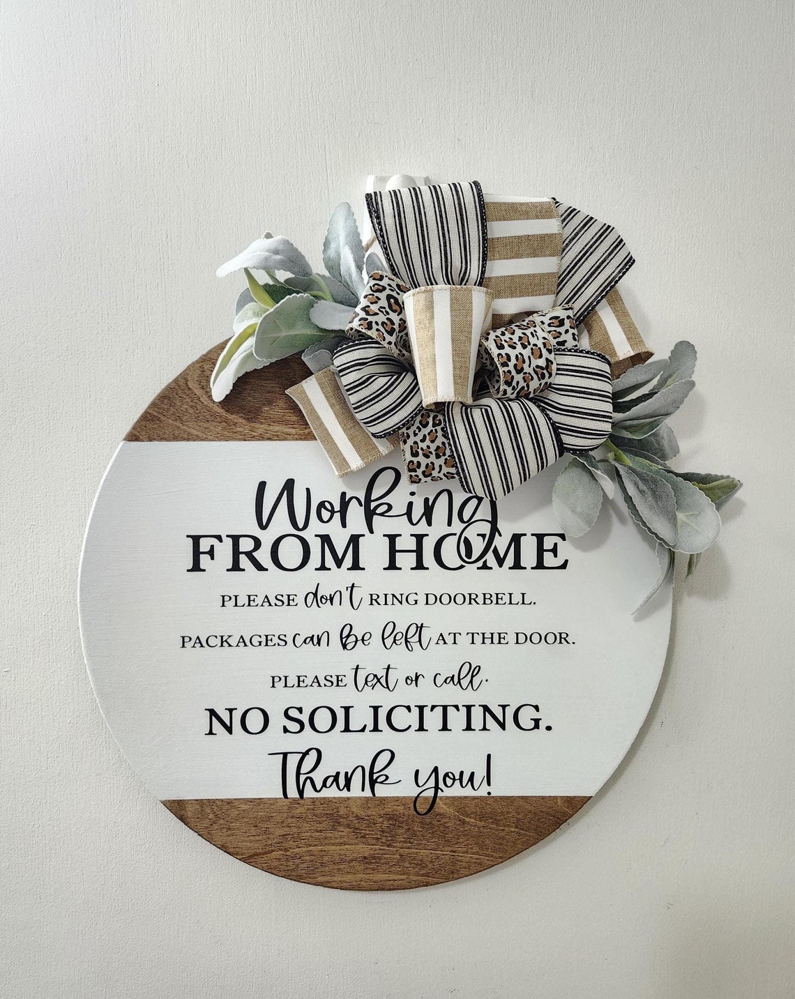 Working From Home Door Sign/do Not Disturb Sign/housewarming Gift, Work ...