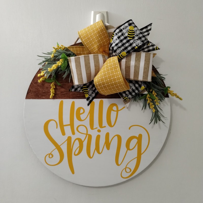Spring Door Hanger - Etsy