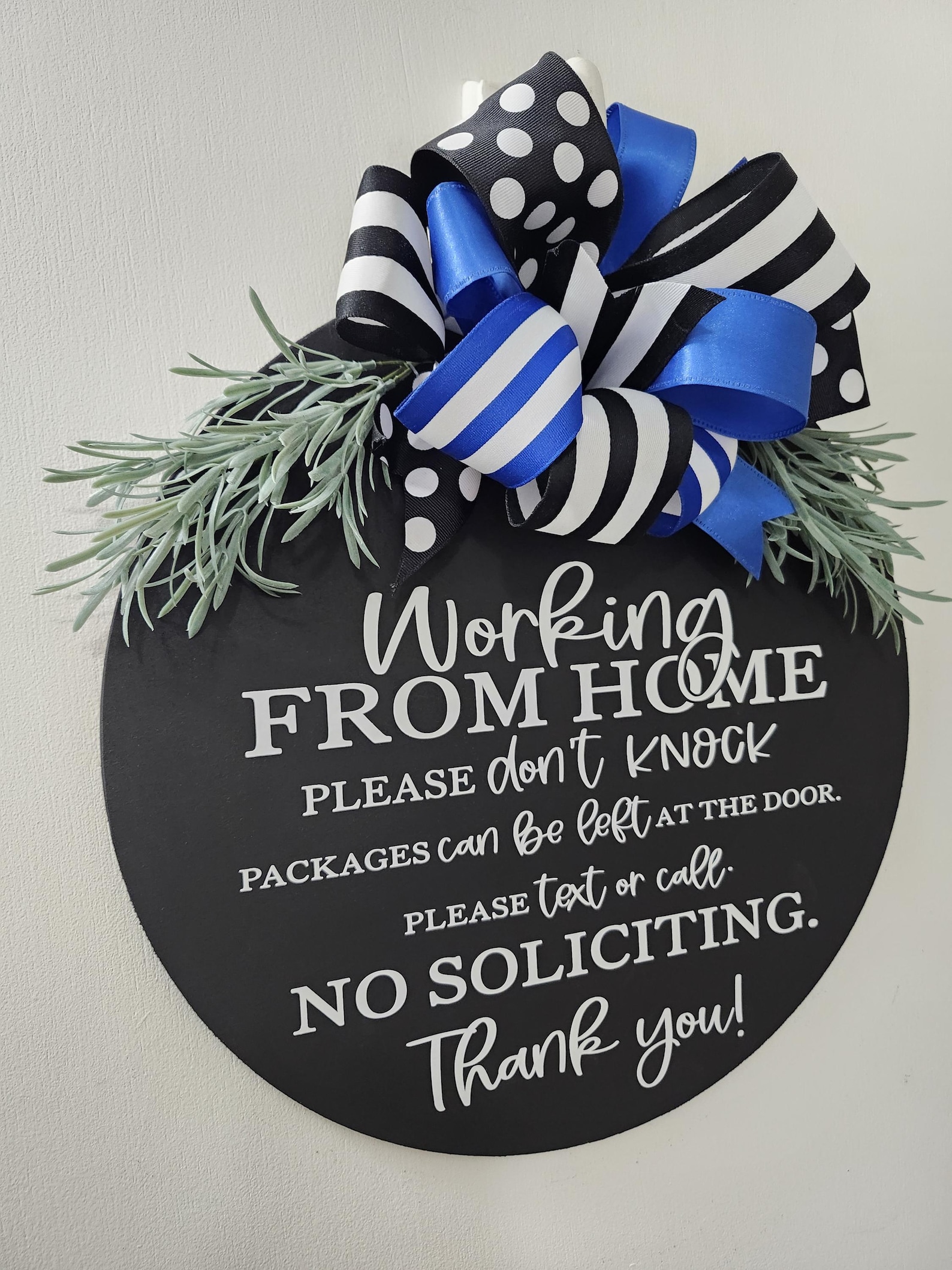 Working From Home Door Sign/do Not Disturb Sign/housewarming Gift, Work ...