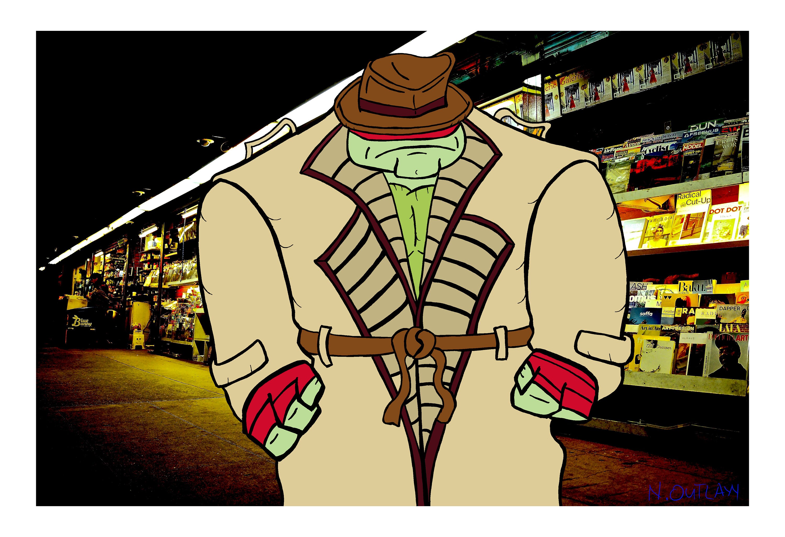 TMNT Raphael Print - Etsy