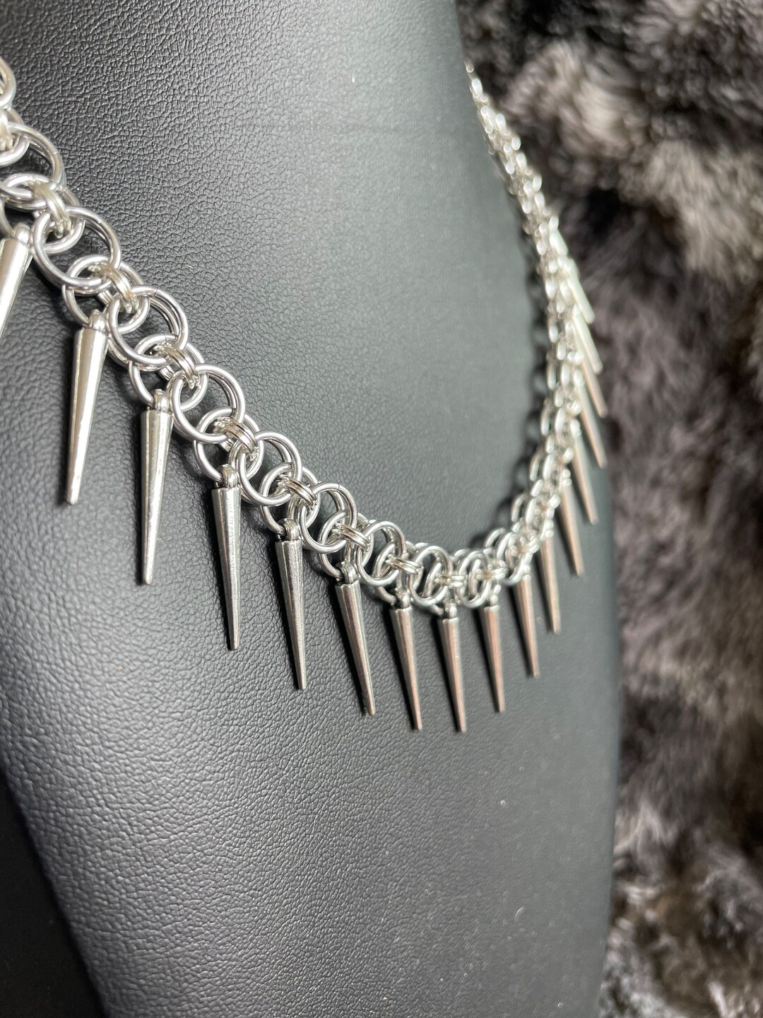 Bailey - Helm Chain and Spike Choker - Etsy
