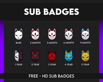 Animated Kitsune Mask for Twitch Streamers Full Twitch Package - Etsy