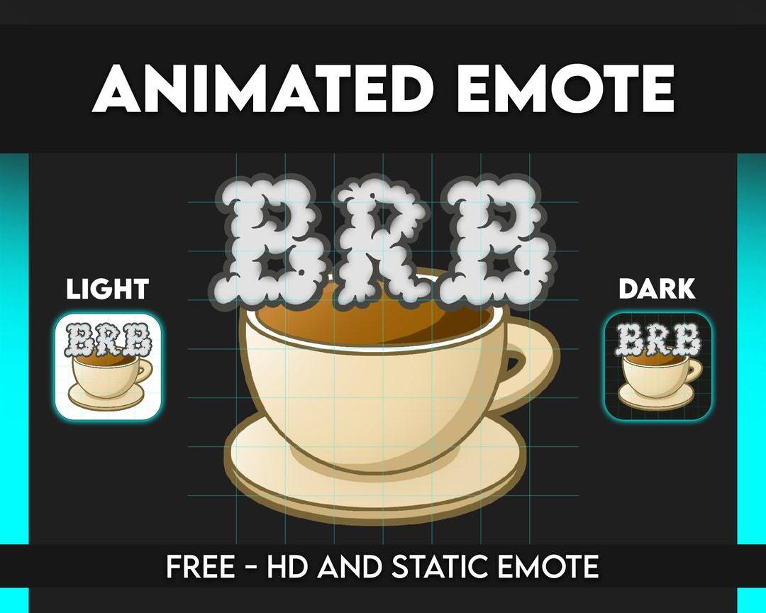 BRB COFFEE CUP Animated Emotes Designed for Twitch - Etsy