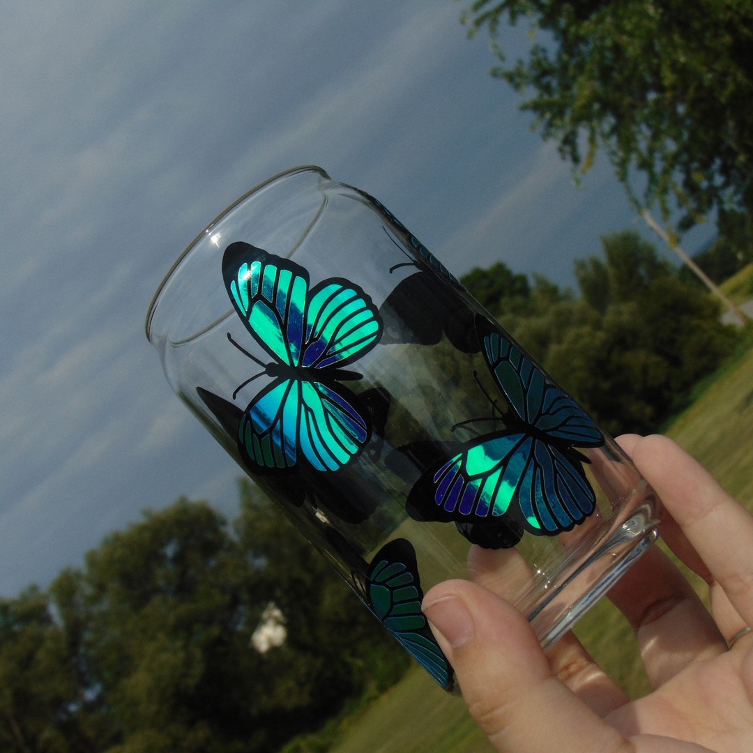 Holographic Butterfly Glass - Etsy