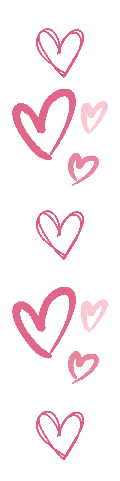 Individual Heart Images, Png, Svg Easy Bookmark, Download - Etsy
