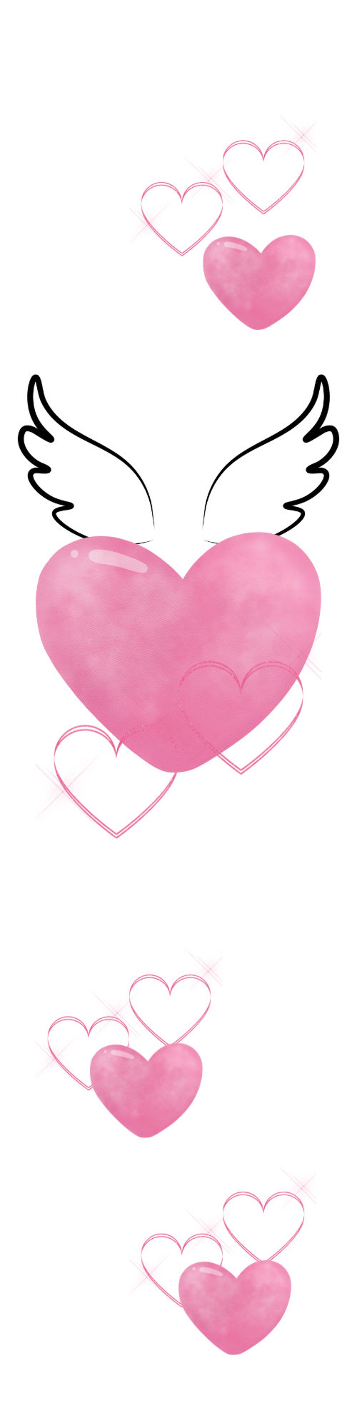 Individual Heart Images, Png, Svg Easy Bookmark, Download - Etsy