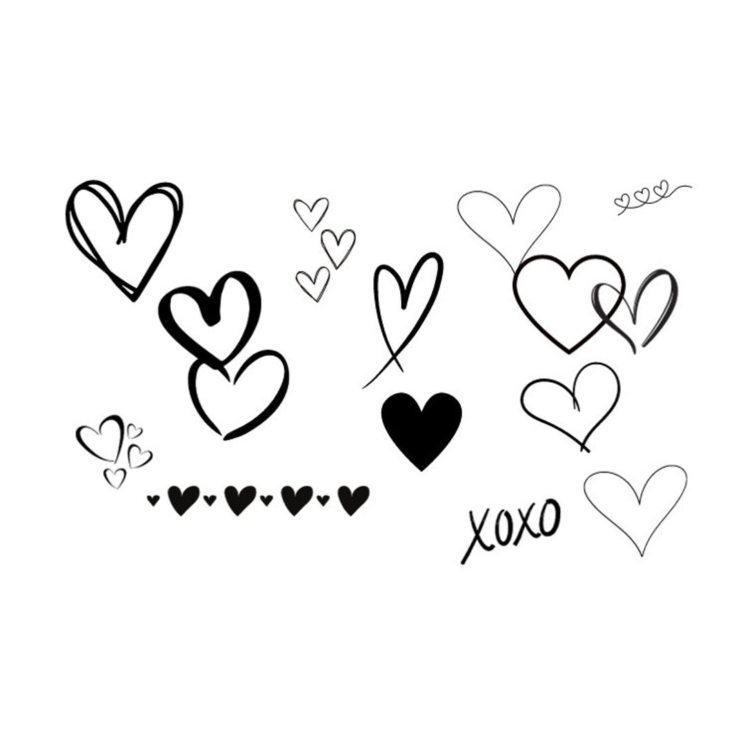 14 Indivdual Hearts Svg, Jpeg, Png Download - Etsy