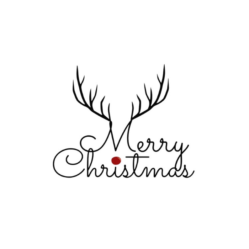 Deer Merry Christmas Image Png, Jpg,svg Download - Etsy