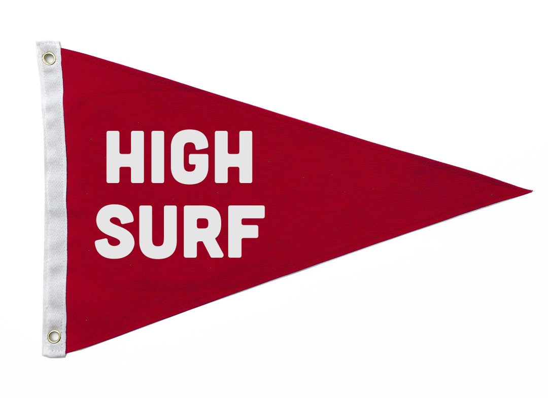High Surf - Beach Flag - Etsy