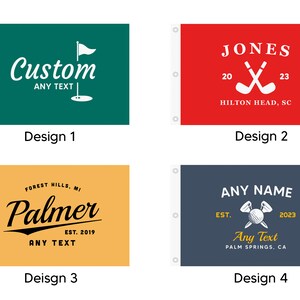 Custom Indoor Golf Pin Flag - 12" X 18" - Etsy