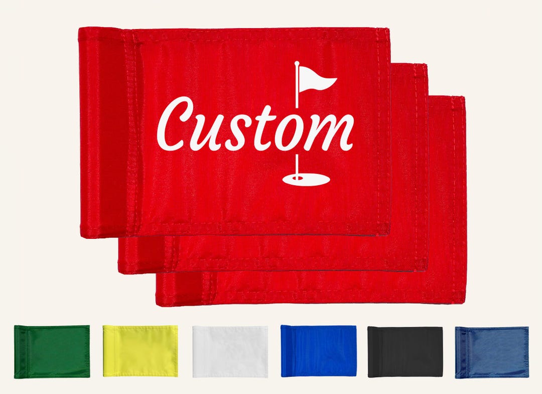 Multi-set - Custom Mini Golf Flag - 6" X 9" - Etsy