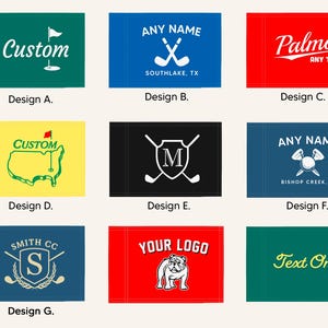 Multi-set - Custom Mini Golf Flag - 6" X 9" - Etsy