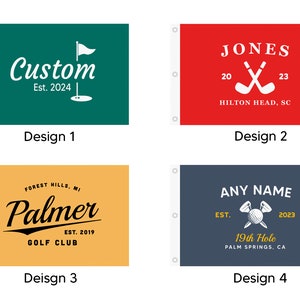 Custom Indoor Golf Pin Flag 12 X 18 - Etsy