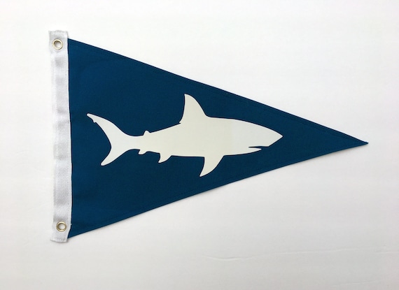 Shark Beach Flag | Etsy