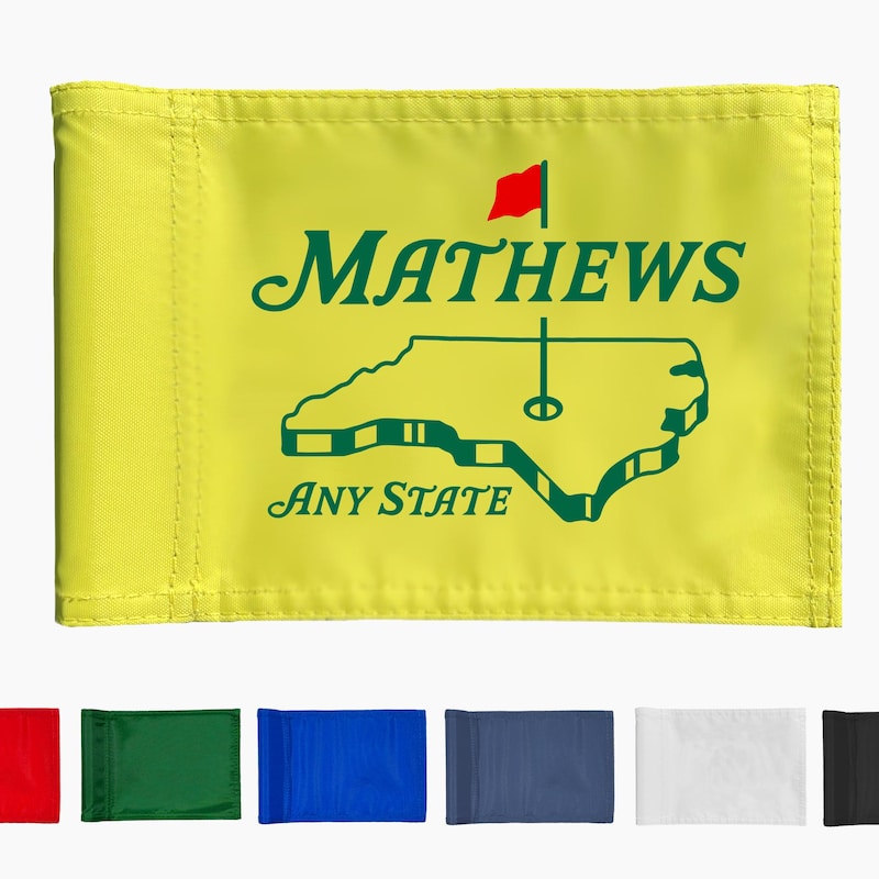 Mini Custom Golf Flag - Etsy