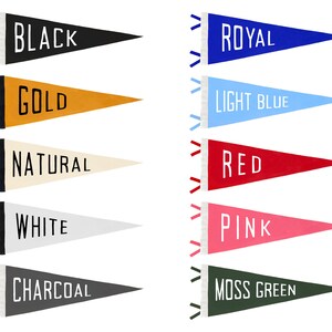 Custom Felt Pennant - Etsy