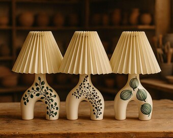 Handmade Ceramic Lamp Base - Etsy