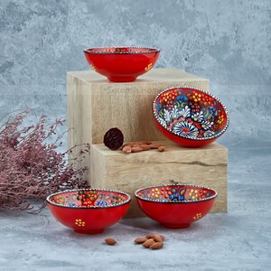 4.7" Small Pottery Bowl, Handmade Ceramic Bowl for Breakfast Serving ...