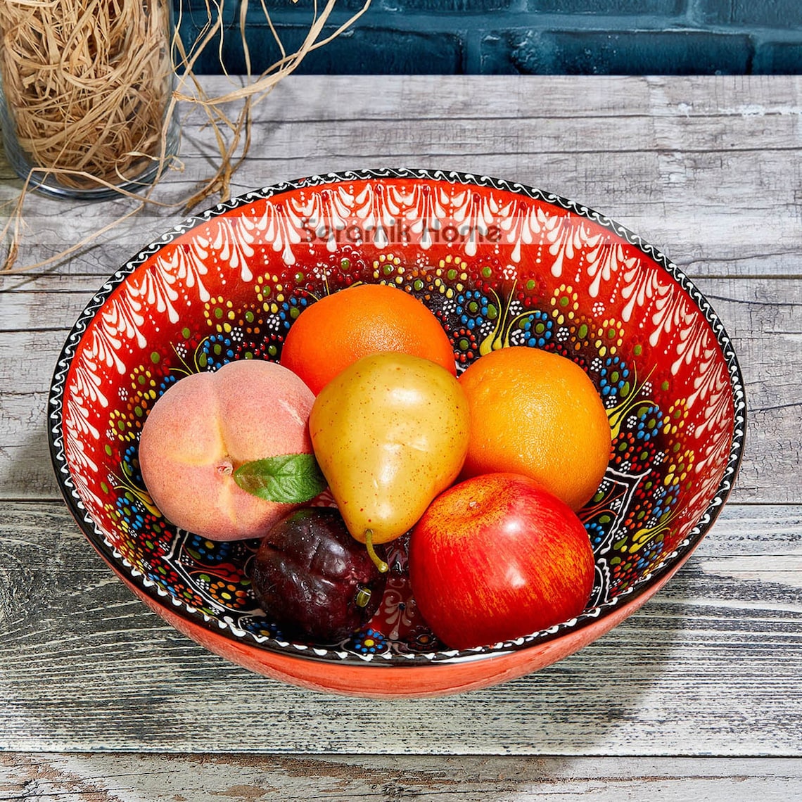 Multisize Large Ceramic Fruit Bowl Handmade Salad Bowl - Etsy