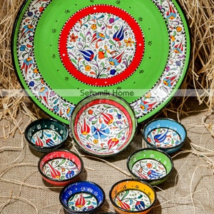 Handmade Turkish Breakfast Set, Food Serving Bowl Set,colorful Ceramic ...
